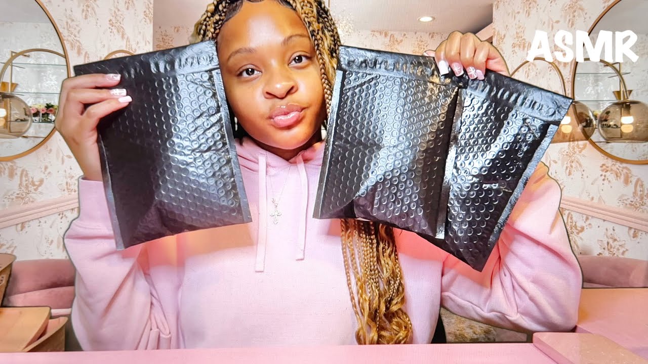ASMR | Package Lip Gloss Orders With Me! 💋 - YouTube