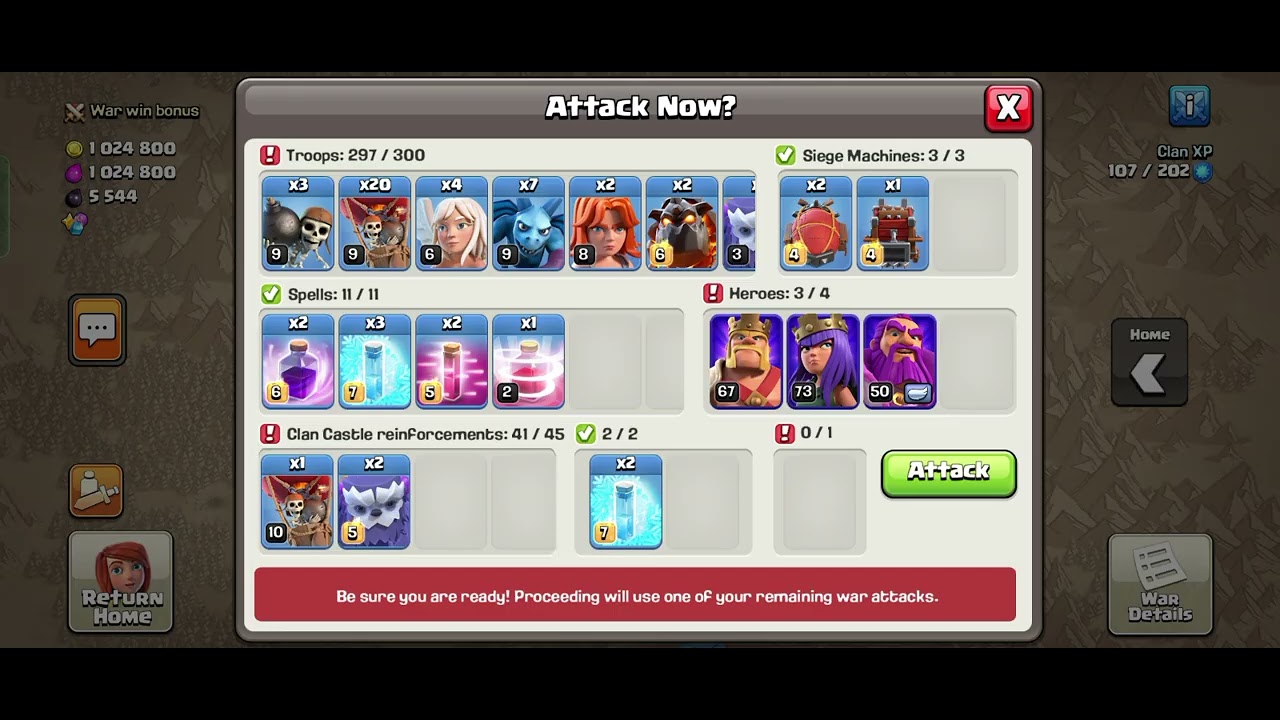 clash of clan Normal war every base 3 star in to lalo and dragon stragy ...