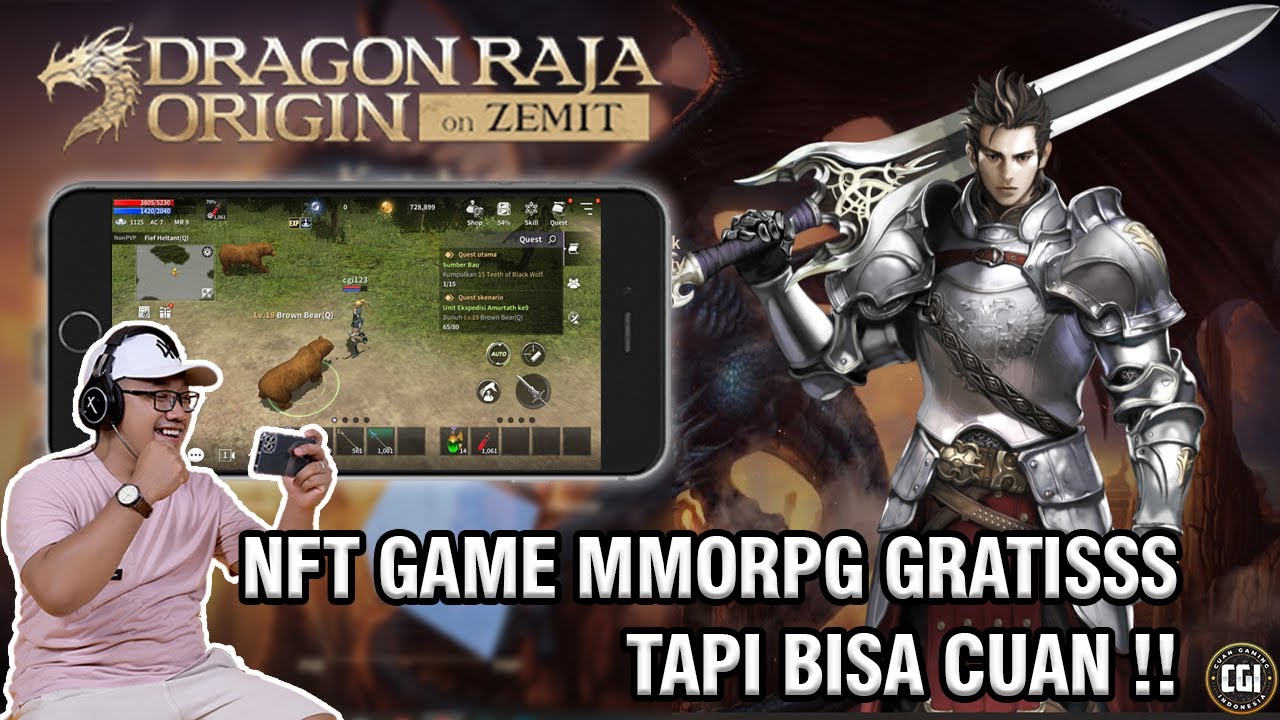 NFT GAME MMORPG GRATIS YANG SUDAH BISA DIMAINKAN !! DRAGON RAJA ORIGIN... BENERAN SECUAN ITU KAH ...