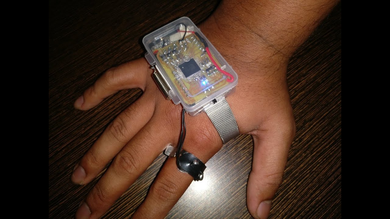 Gesture Controlled Gadget - Demo on a projector - YouTube