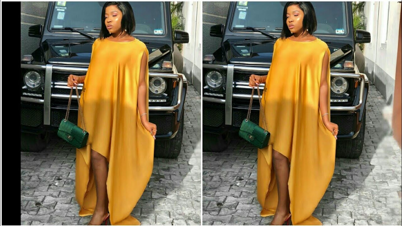 How To Cut And Sew This Trending Bubu Style - The Easy Way - YouTube