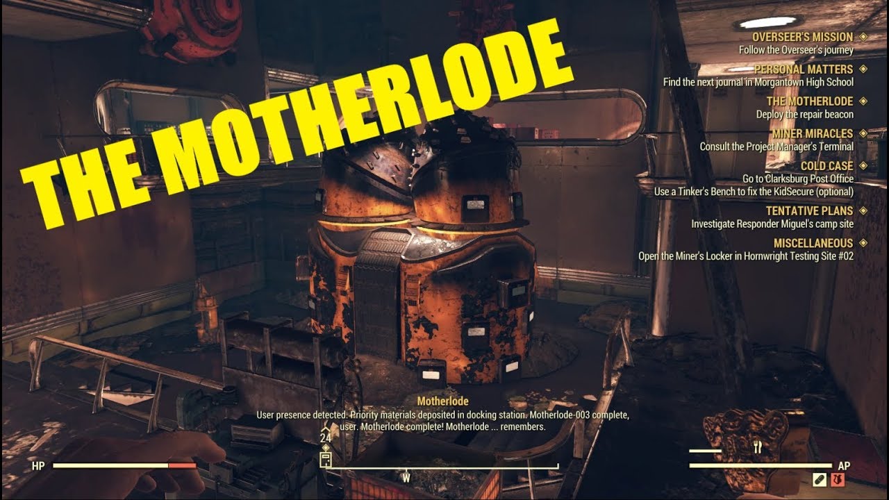 Fallout 76 - The Motherlode - YouTube