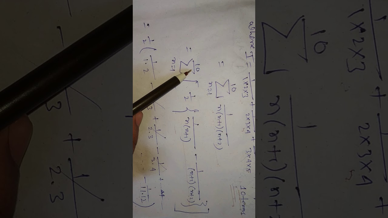 The Sum Of Finite Series YouTube The Sum Of Finite Series YouTube