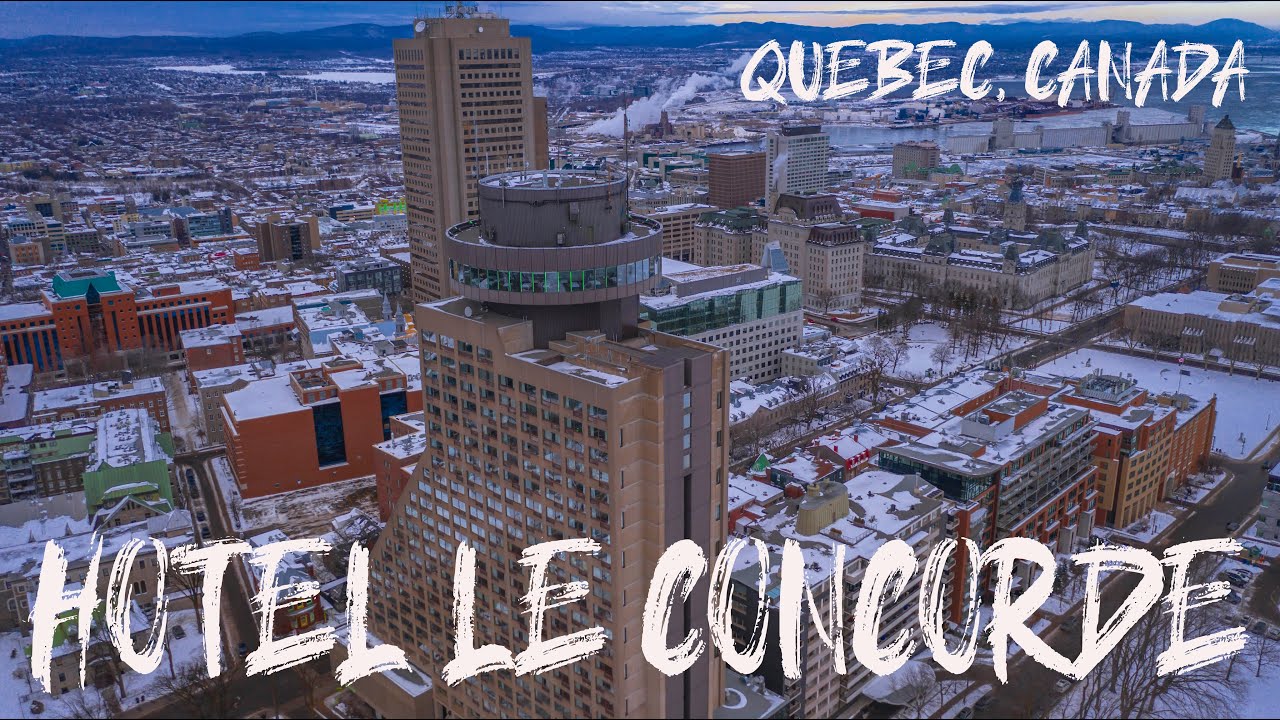 Hotel La Concorde en el Corazon de Quebec City, Canada con su ...
