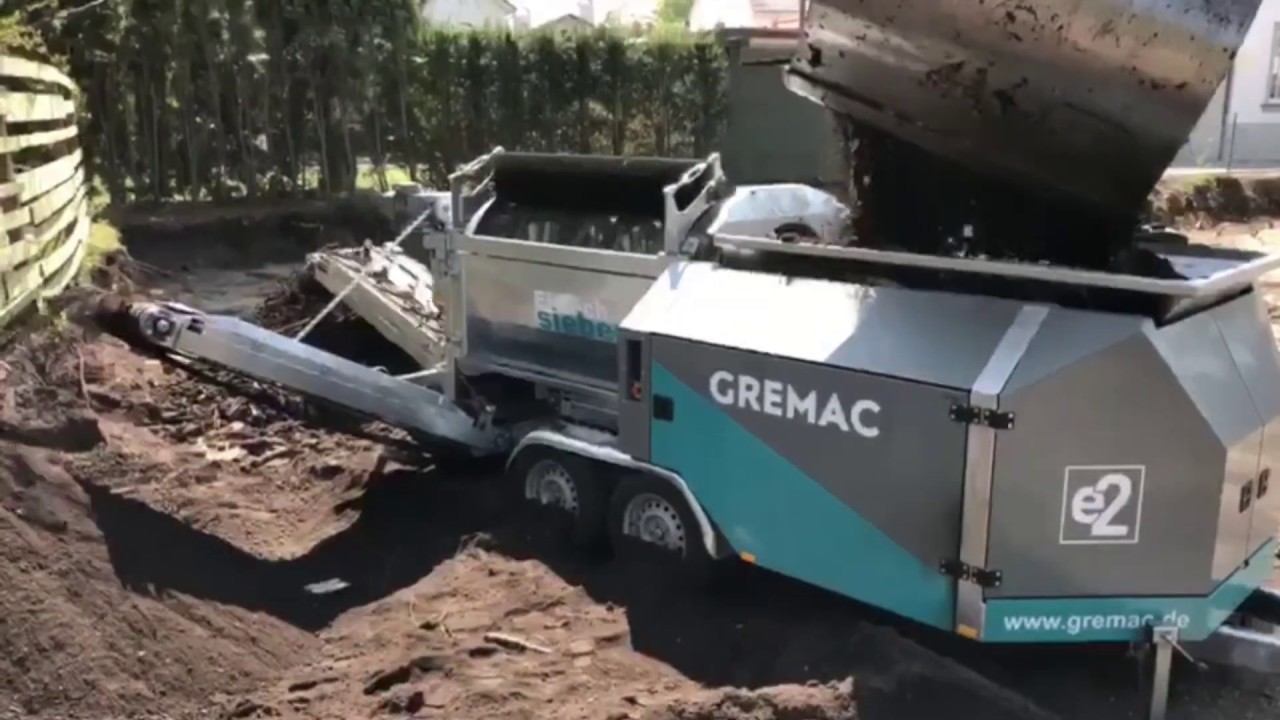 Gremac E2 Compact Trommel Screen - YouTube