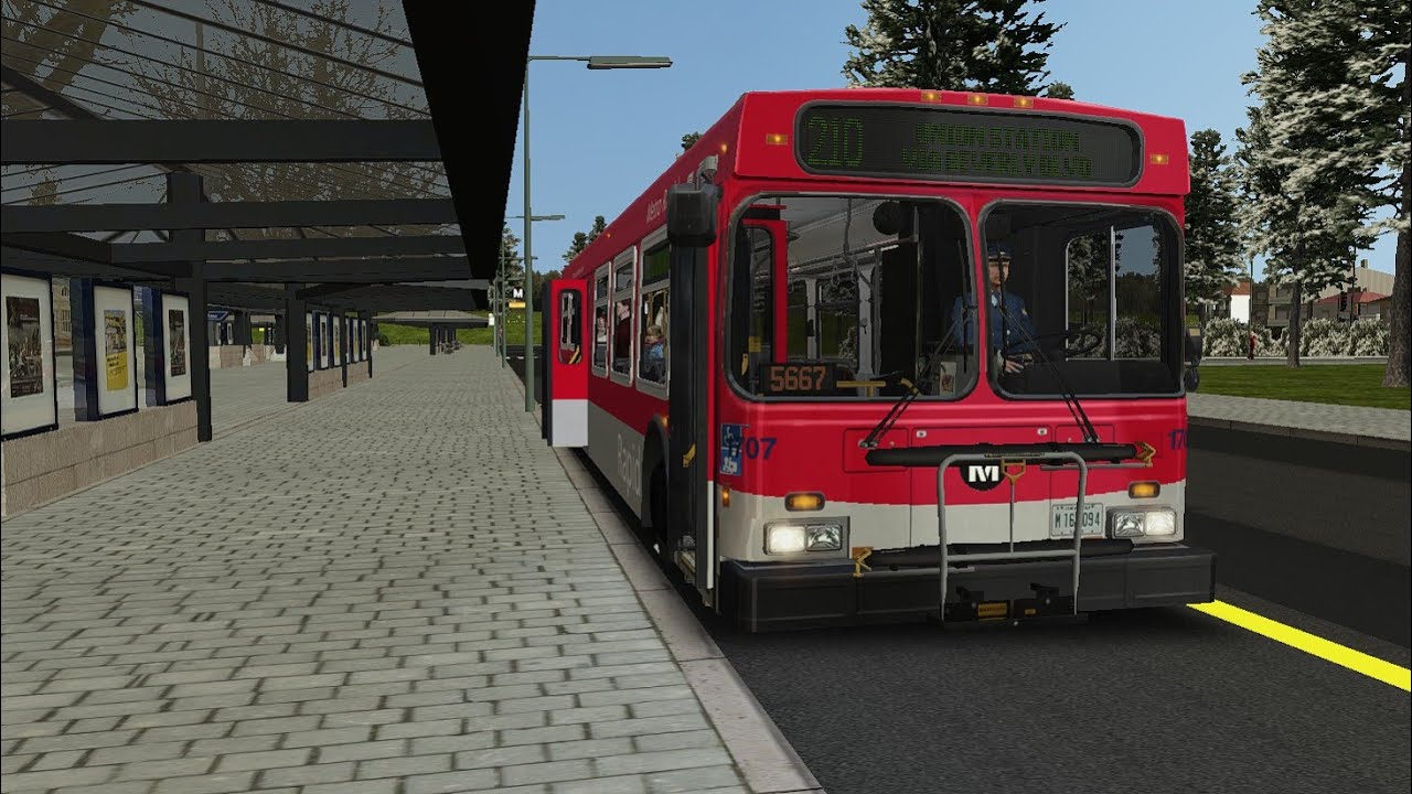 OMSI 2 Gameplay: Los Angeles Rt. 210 New Flyer D40LF DD50/Allison - YouTube