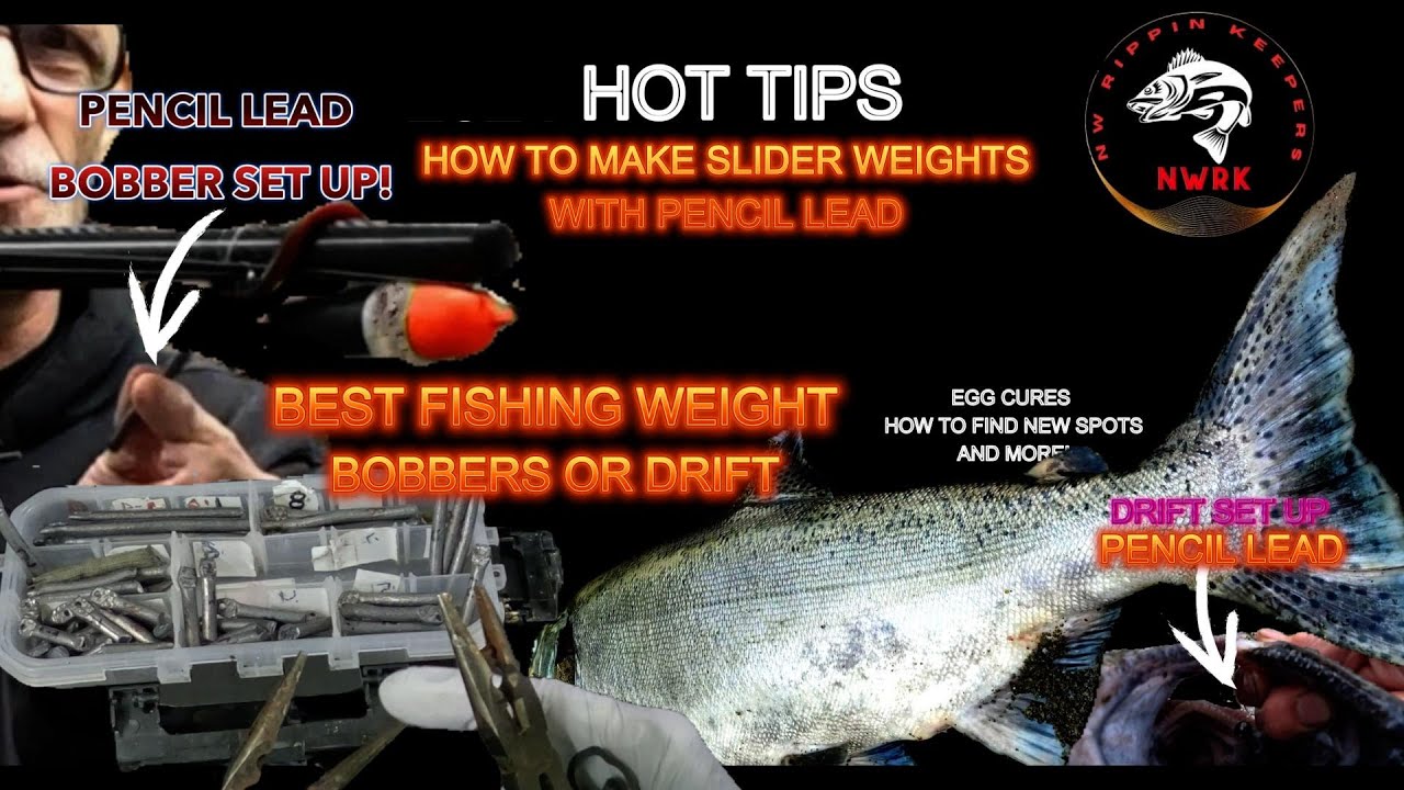 HOW-TO MAKE WEIGHTS, 1/4 PENCIL LEAD, BOBBERS OR DRIFTING AS SLIDER ...
