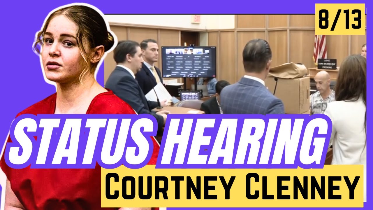 Courtney Clenney Update: 8/13 Status Hearing Replay - YouTube