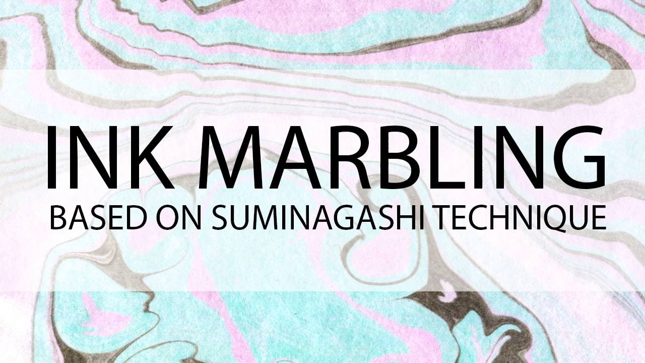 Ink marbling. Based on suminagashi technique. - YouTube