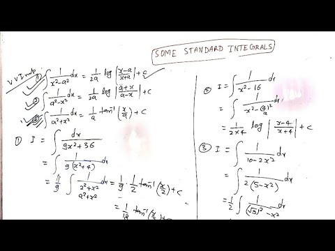 #12 Integration of 1/( a^2-x^2) | Integration of 1/ (x^2 -a^2 ...