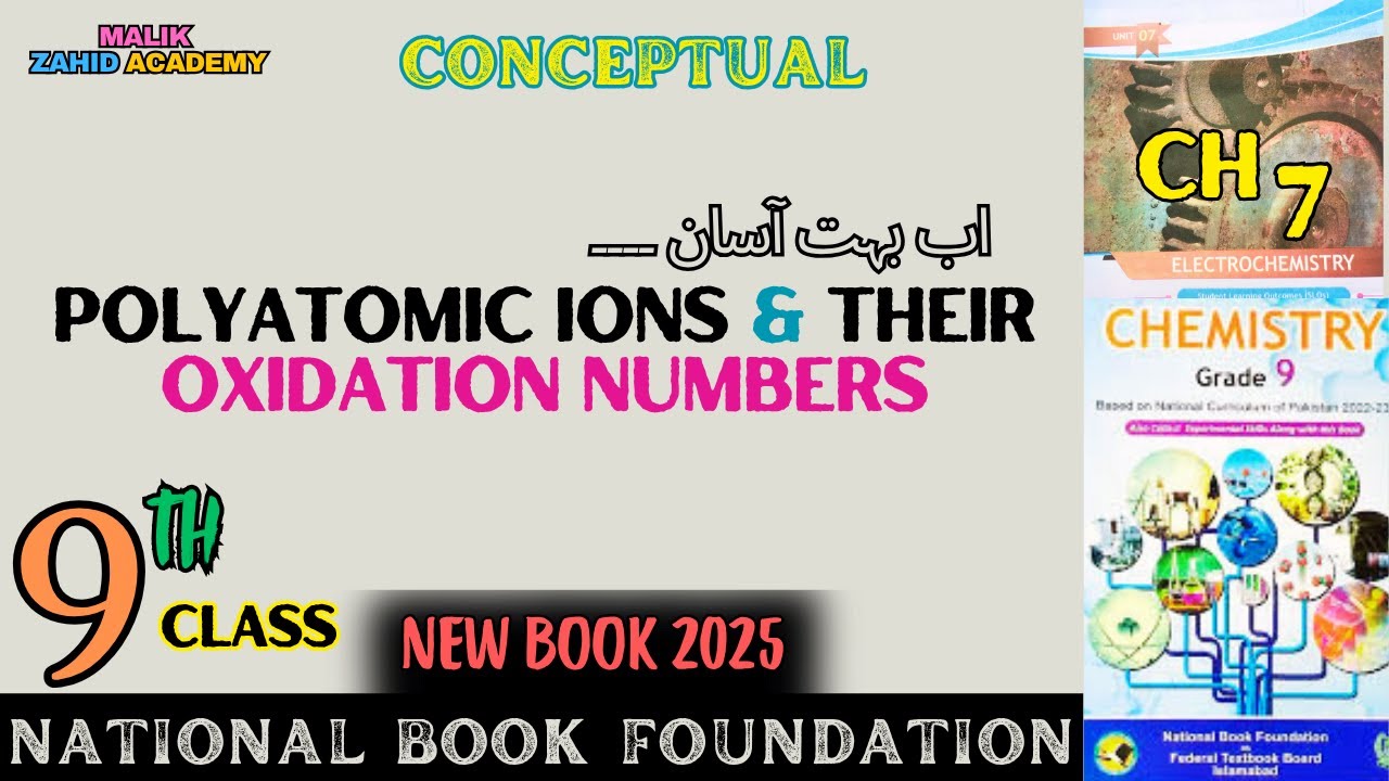 Polyatomic Ions And Their Oxidation Numbers Chemistry Class 9 👍 Unit ...