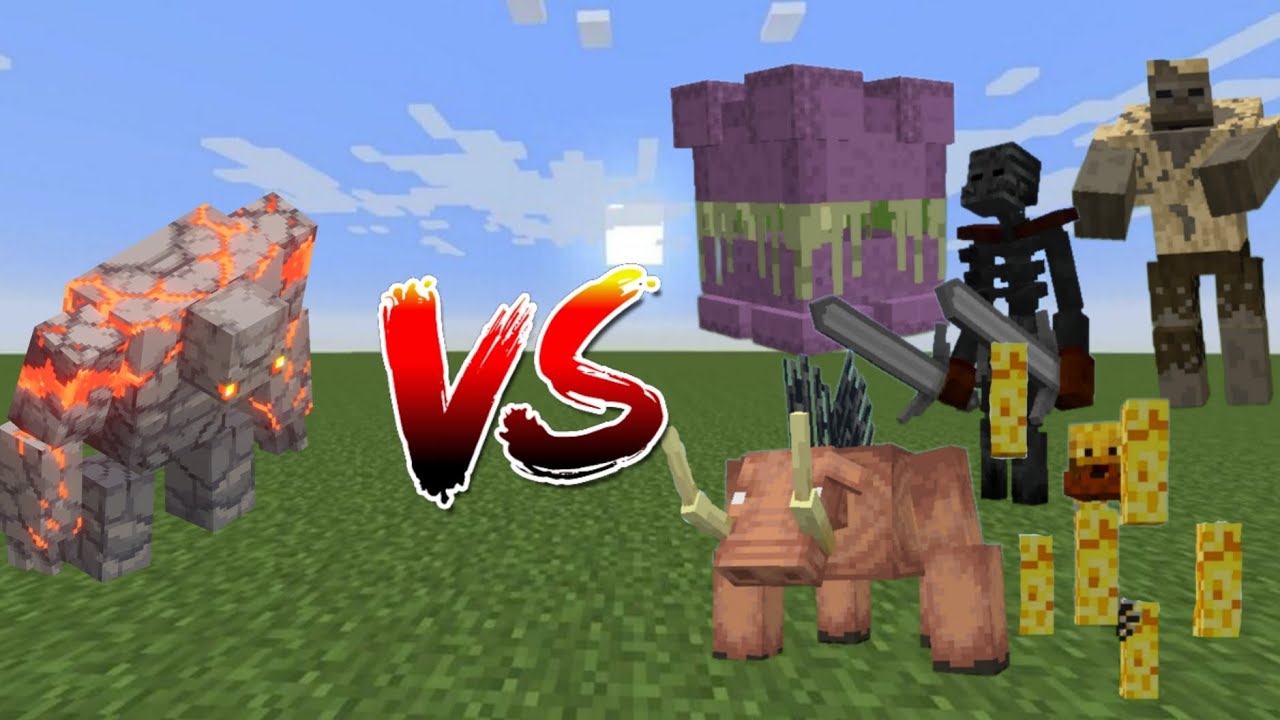 Redstone golem vs Fake mutant more | minecraft mob battle | - YouTube