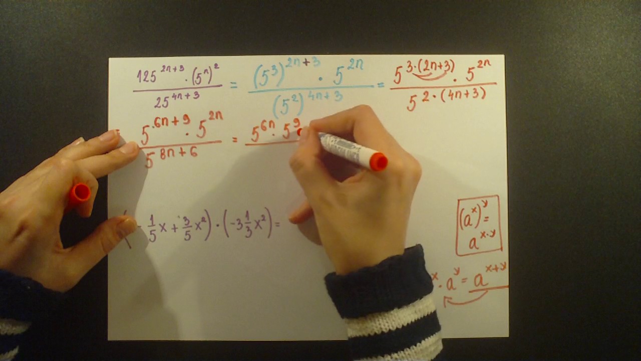 Stepenovanje i polinomi. Uprosti izraze - YouTube