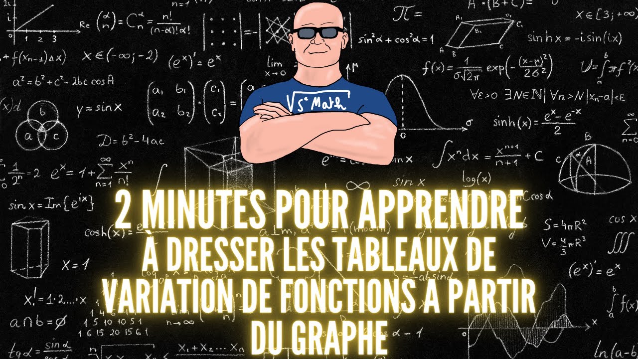 2 MINUTES POUR APPRENDRE A DRESSER UN TABLEAU DE VARIATION DU GRAPHIQUE ...