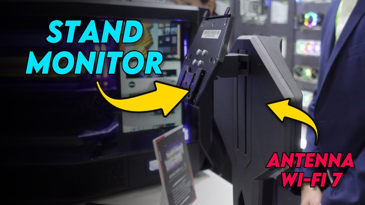 Questo monitor ha un'antenna (enorme) Wi-Fi 7 integrata - YouTube