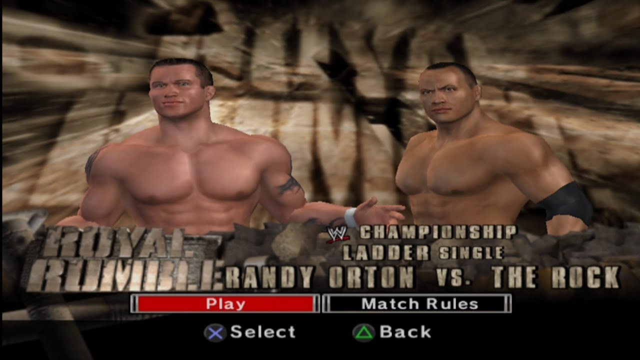 WWE SmackDown vs Raw 2007 - Randy Orton vs The Rock (WWE Championship ...