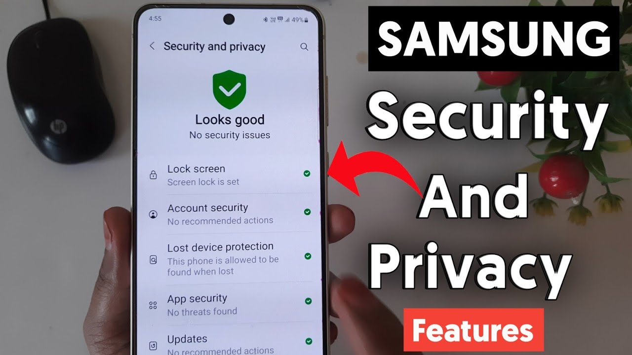Samsung Device : Security And Privacy Settings & Features - YouTube