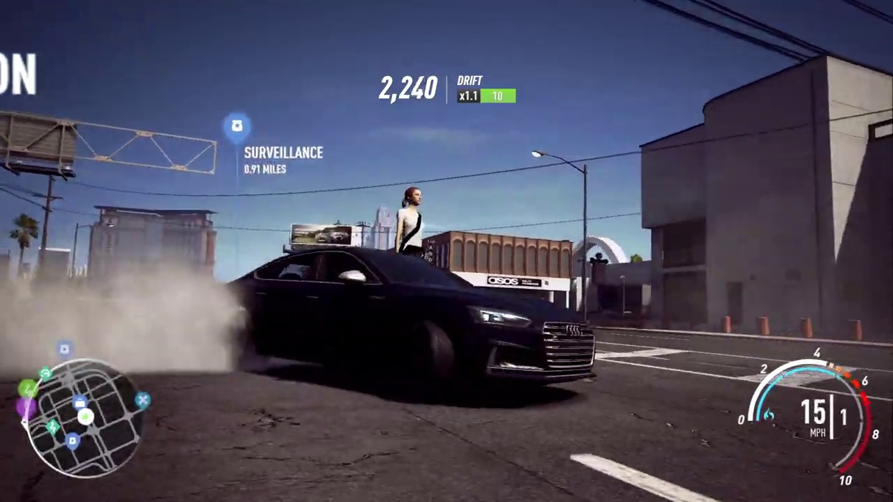 Jessica Miller on the Audi roof (Need for Speed™ Payback) - YouTube