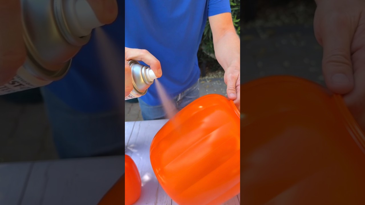 Stacking Pumpkin decor for fall - YouTube