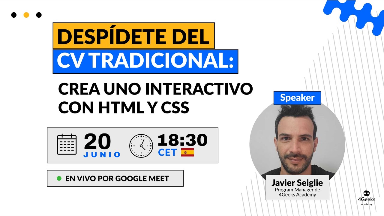 Despídete del CV tradicional: Crea uno interactivo con HTML y CSS - YouTube