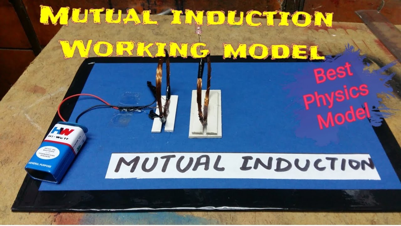 mutual induction model #mutualinduction #physicsmodel #physicsproject # ...