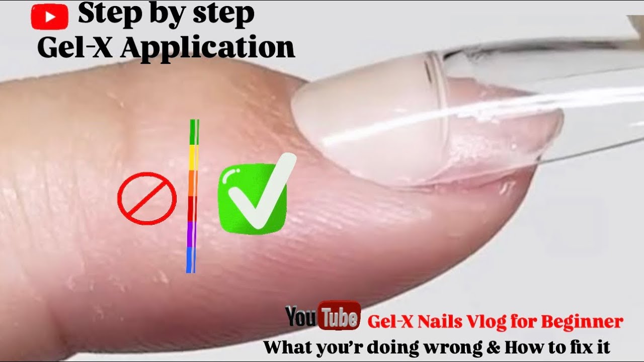 Gel-X Nails for beginners | Gel-X Tutorial | step by step Gel-X ...