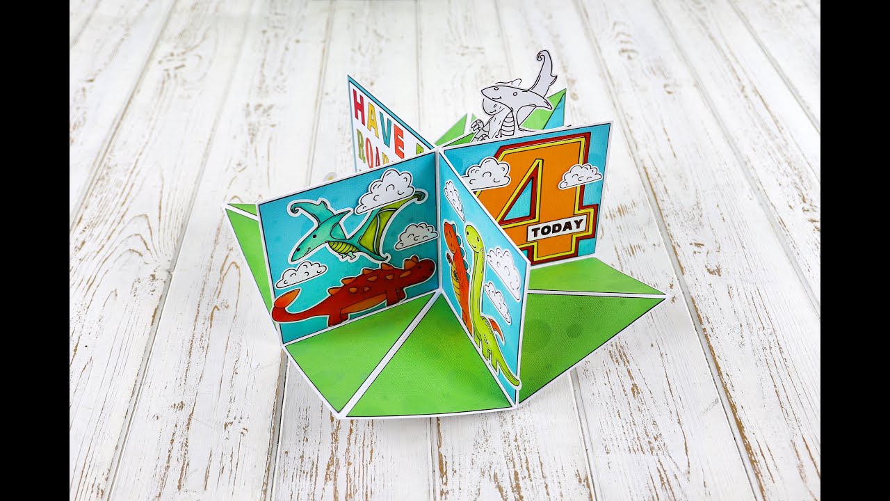 Kinetic Cards & Cute Critters | Carousel Card - YouTube