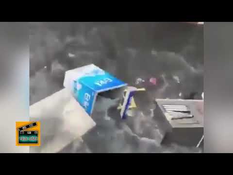 İZMİR'de DEPREM! TSUNAMİ GÖRÜNTÜLERİ!