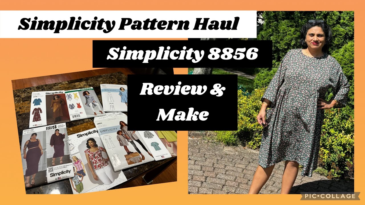 SIMPLICITY Pattern Haul | Simplicity 8856 FALL DRESS Tunic Pattern ...