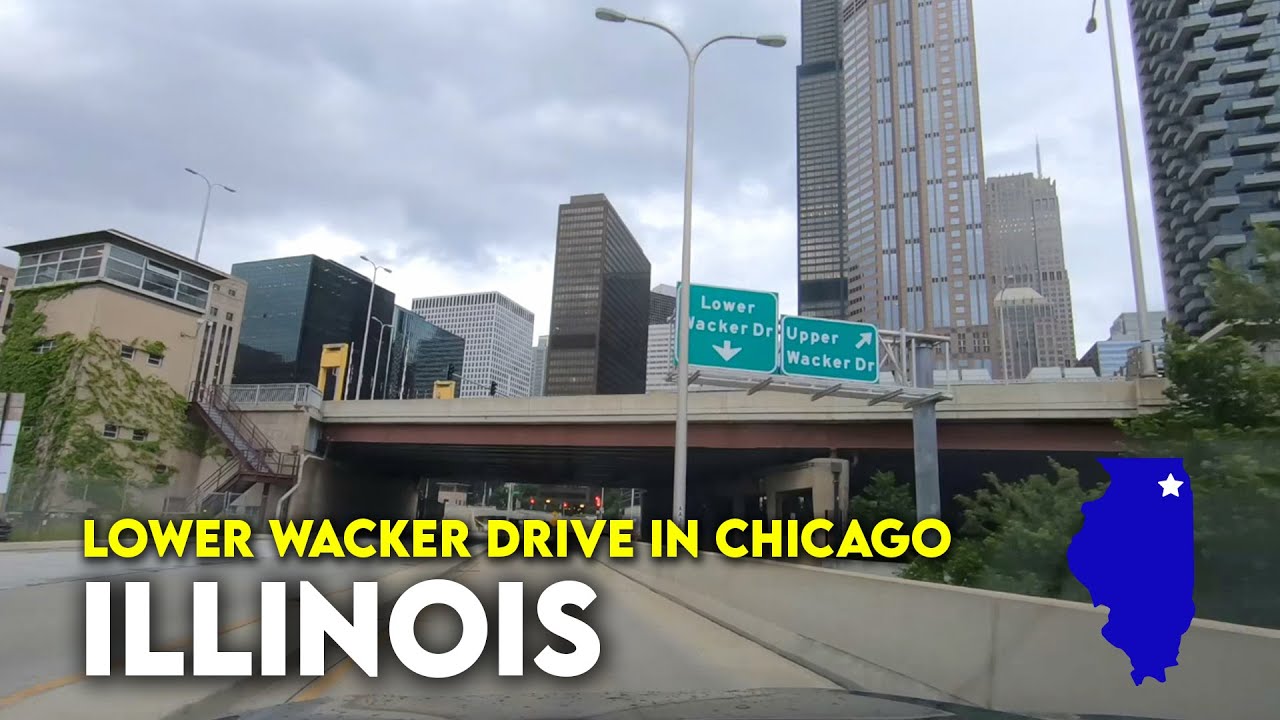 Driving Lower Wacker Drive in Chicago - Conduciendo por el Lower Wacker ...