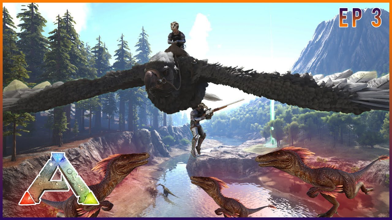 Killing 3 Alpha Raptors Easily! Ark Survival Evolved - Ep 3 - YouTube