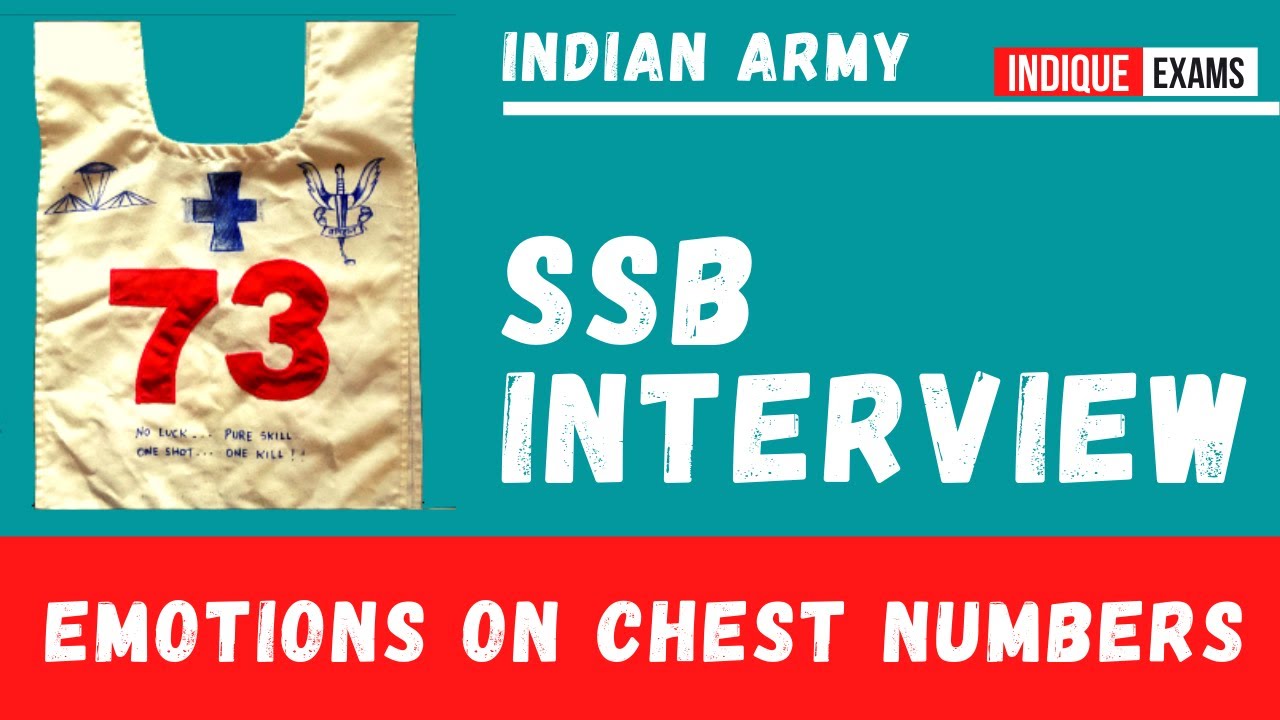 Emotions on Chest Numbers SSB Interview Motivation Indian Army - YouTube