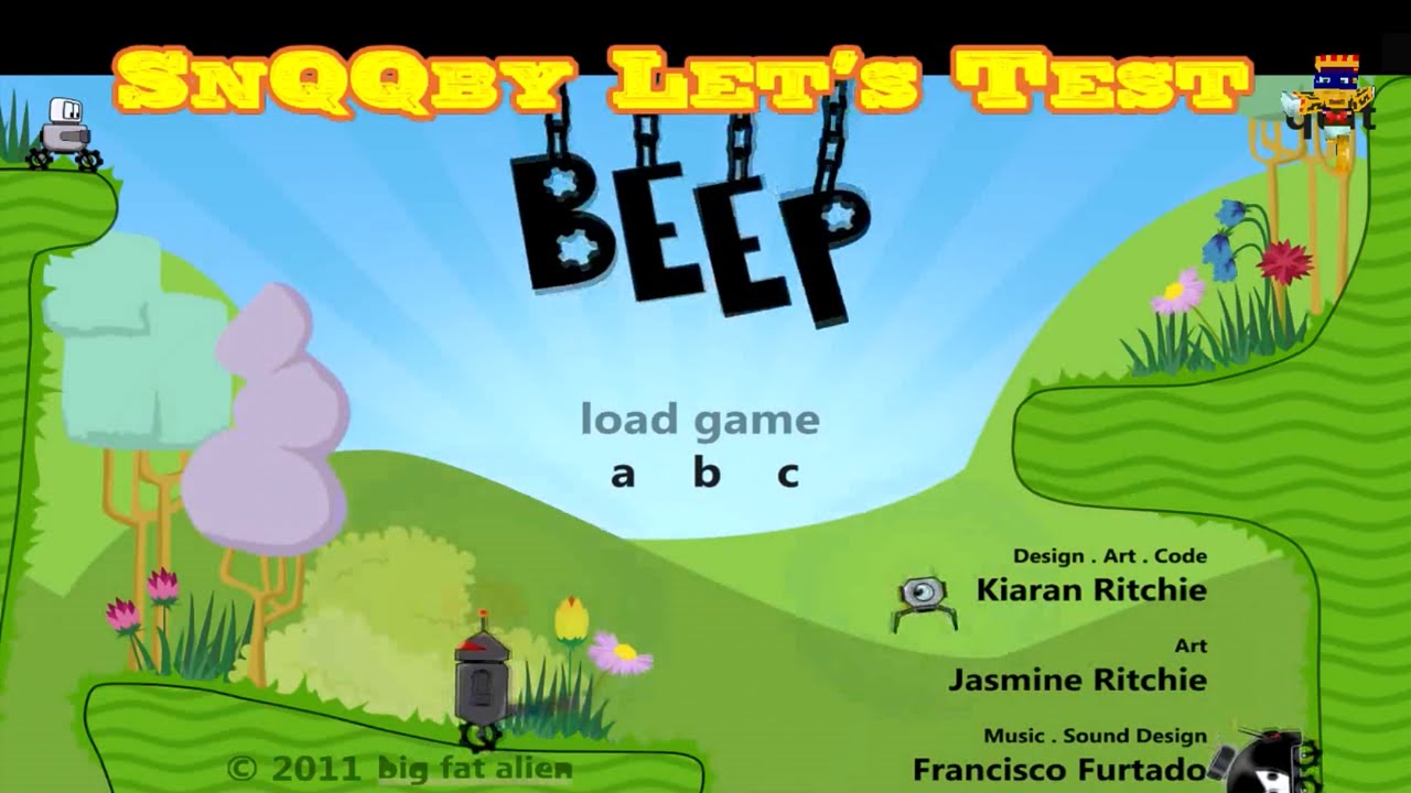 Beep - 2D Action Indie Platformer Game - SnQQby Let's Test - YouTube