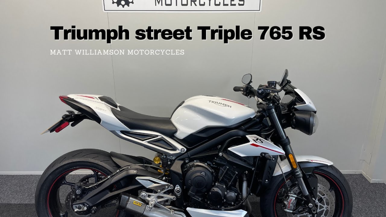 Triumph Street Triple 765 RS With Arrow Exhaust | 5* Machine - YouTube