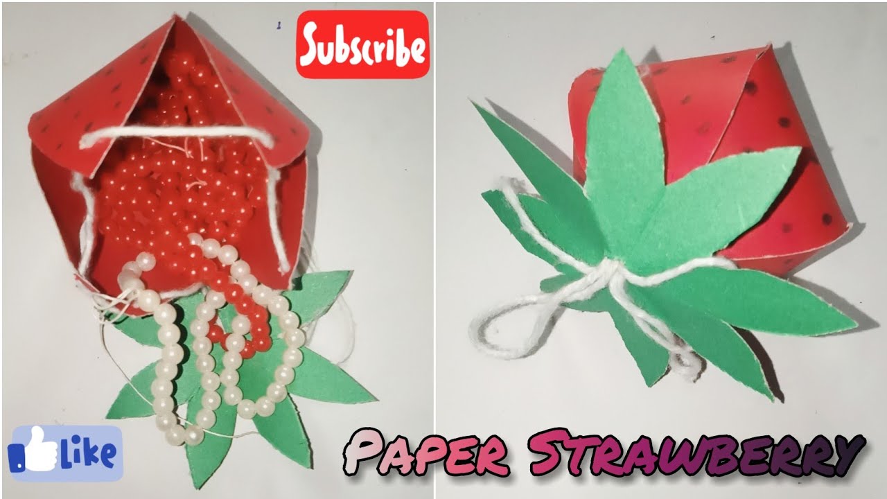 DIY Strawberry Gift Box | Paper Strawberry | Easy Gift Box | Origami ...
