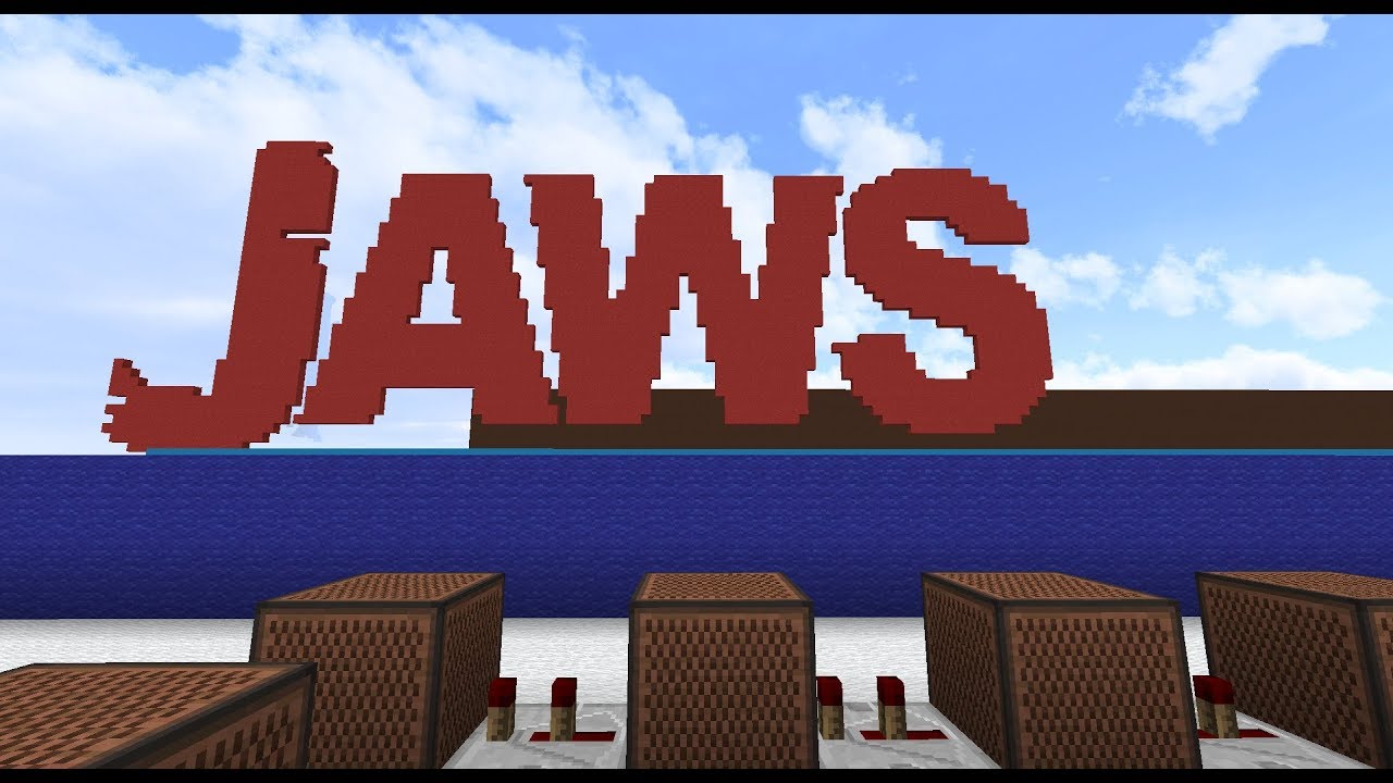 Jaws - Main Title/Jaws Theme [Minecraft Noteblocks] - YouTube