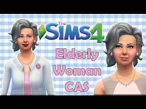 The Sims 4: Elderly Woman CAS - YouTube