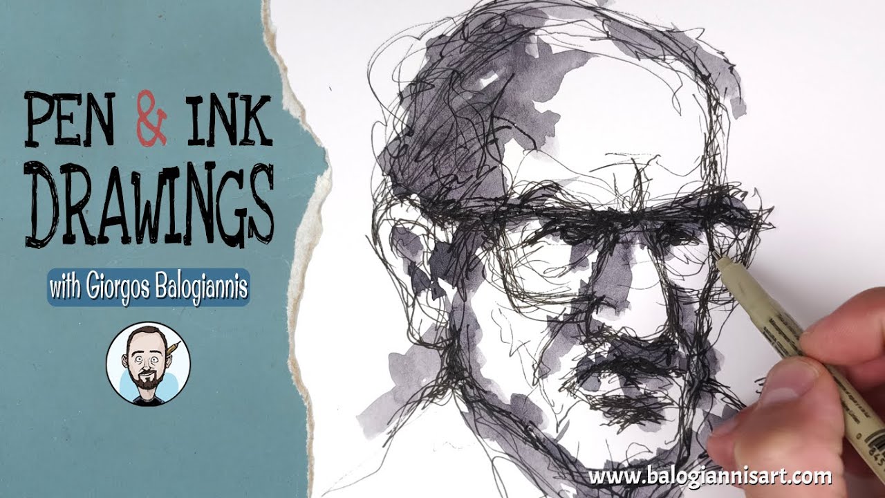 How to Make a Scribble Portrait in Ten Minutes – Full Video Tutorial ...