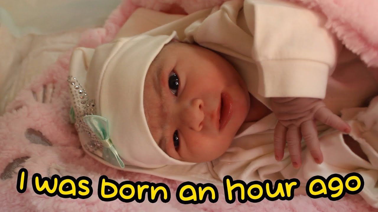 My Active and cute newborn baby girl was born an hour ago 🥰 - YouTube