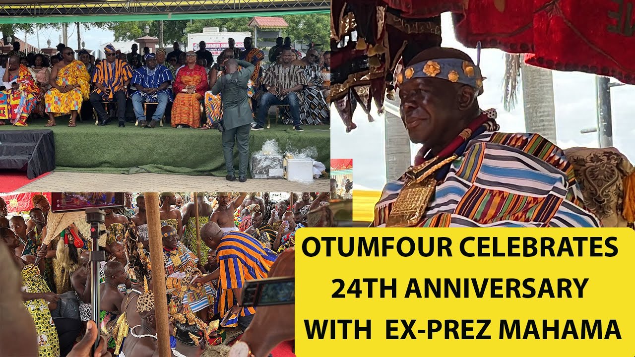 Otumfour celebrates 24th Anniversary with Mahama - YouTube