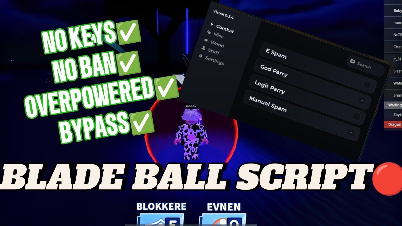 Roblox Blade Ball script (product) (Keyless) auto farm, God Mode, AUTO ...
