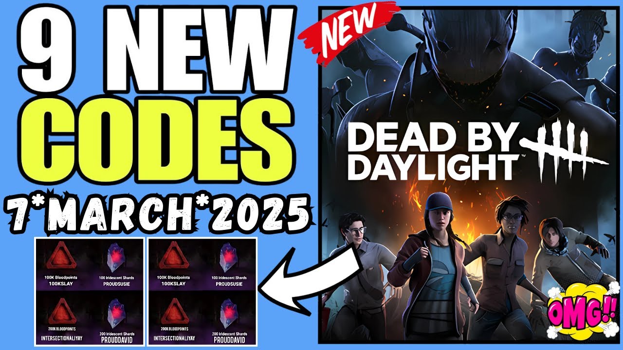 ⚡WORKING CODES⚡DBD CODES MARCH 2025, DEAD BY DAYLIGHT FREE BLOODPOINTS ...