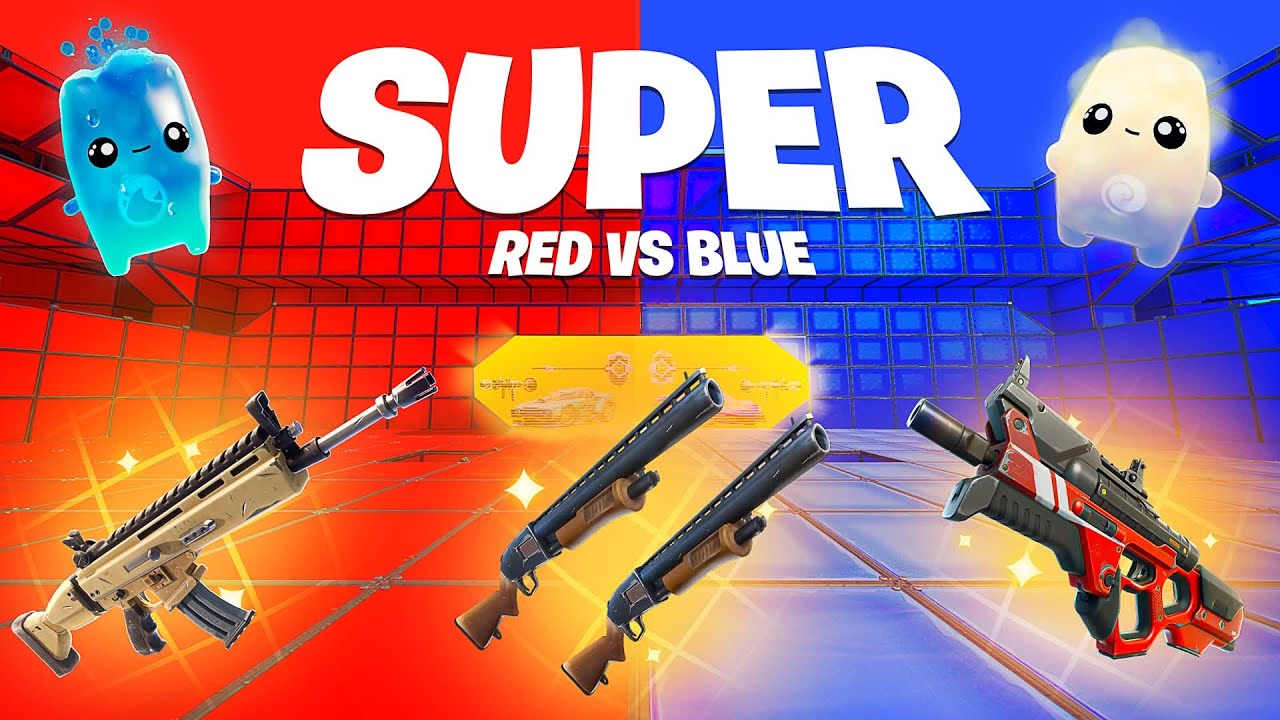 FORTNITE SUPER RED VS BLUE 🔴🔵 UNLOCKING TOP SECRET VAULT CODE SOLUTION ...