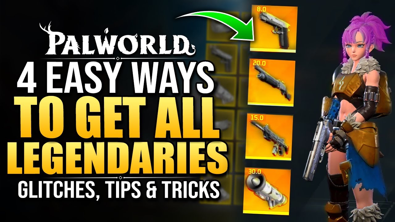 Palworld GET LEGENDARIES EASY! - 4 Best Ways To Get Legendary Items ...