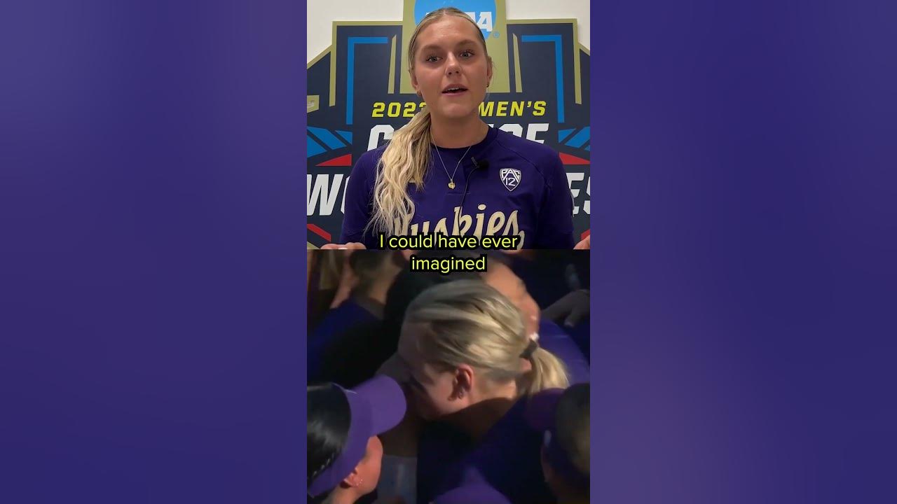 Ruby Meylan on her emotional Super Regionals moment 😭 - YouTube
