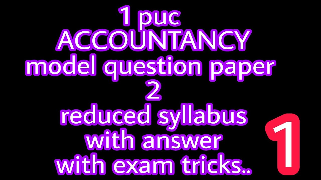 @studysimply 1 puc accountancy model question paper 2 answer with ...