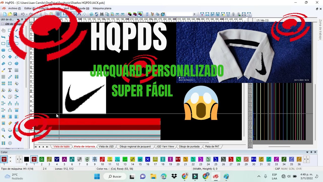 Aprende a Diseñar en HQPDS HengQiang Knitting - YouTube