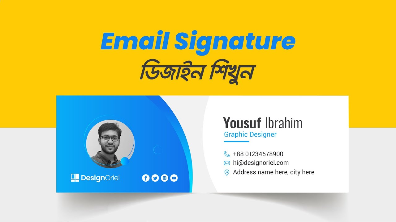 Email Signature In Illustrator Bangla Tutorial How To Create Email Email Signature In Illustrator Bangla Tutorial How To Create Email