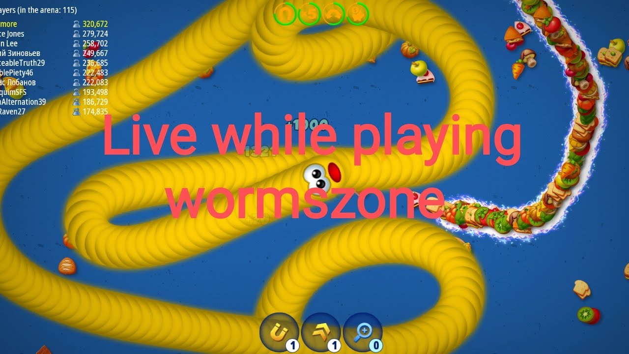 Live while playing wormzone - YouTube