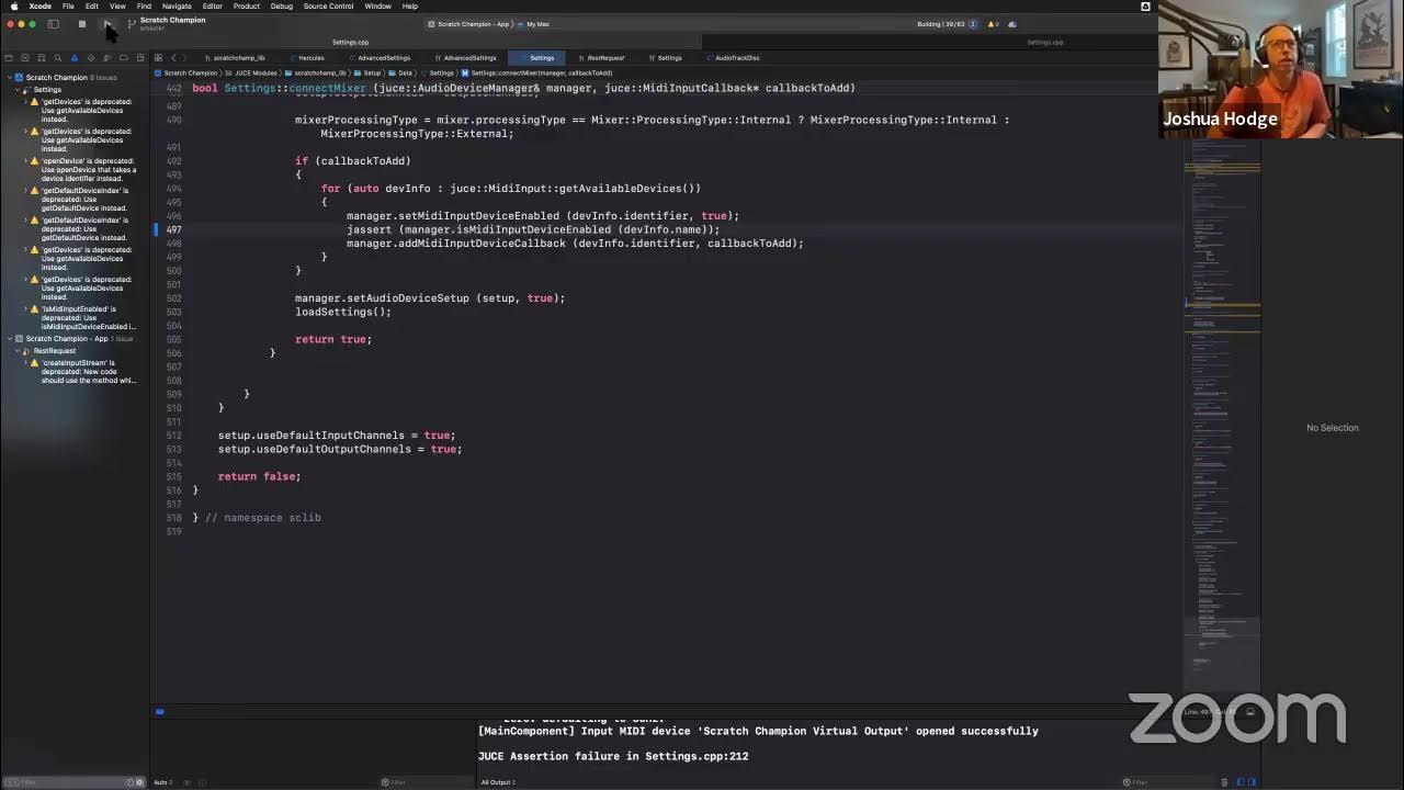 Week 2 Livestream - Making a DJ App in C++ and JUCE (Updating Code) - YouTube